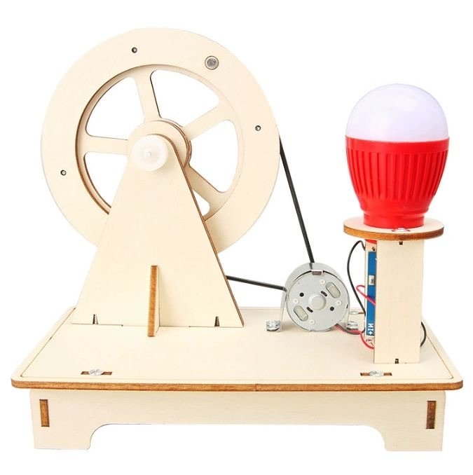 Hand Crank DIY Generator Kit – Science Project Toy for Kids - Kidurio
