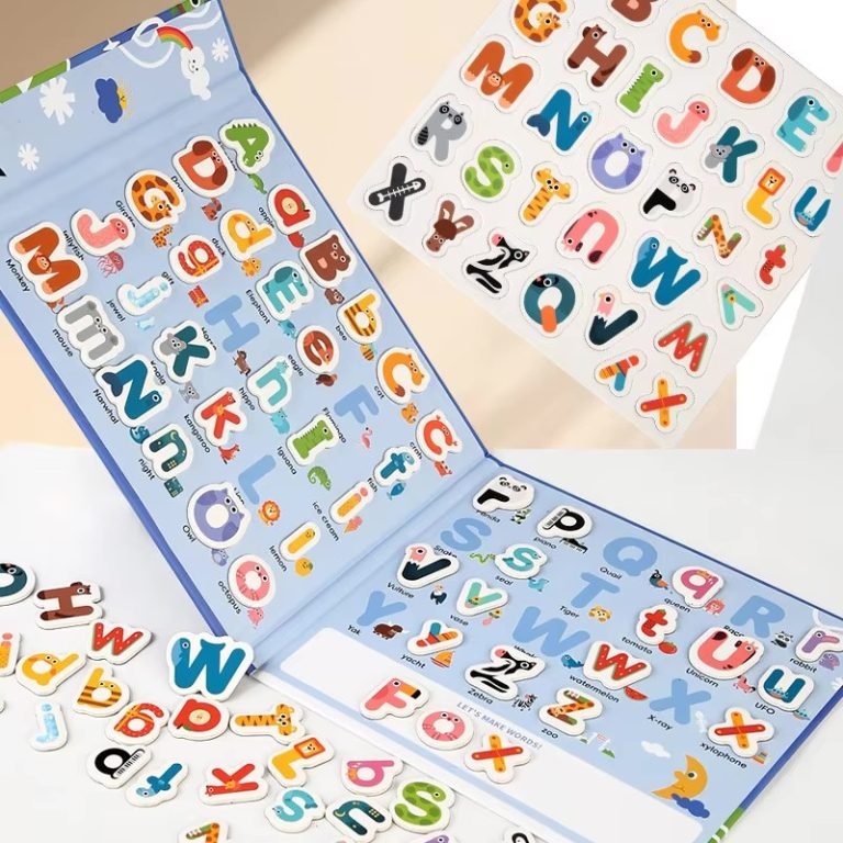 Magnetic Alphabet Book – Preschool English Learning Toy